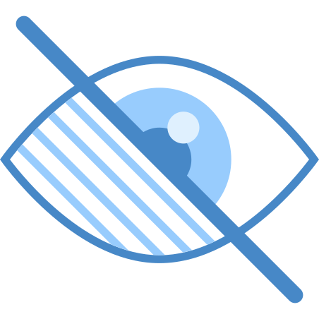 Visualy Impaired icon in Blue UI Style