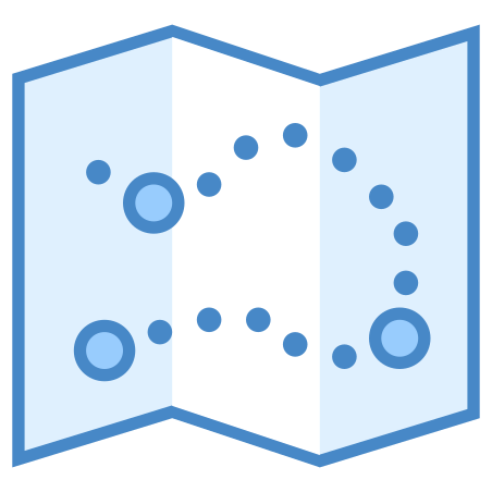 Waypoint Map icon in Blue UI Style