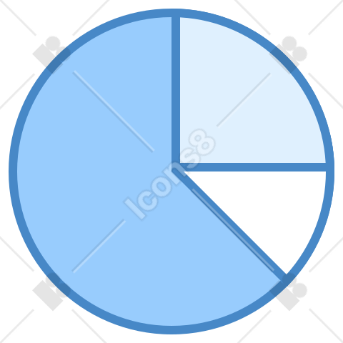 Blue Pie Chart Icon