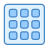 Data Grid icon in Blue UI Style