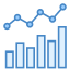 Combo Chart icon in Blue UI Style