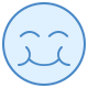 Fat Emoji icon in Blue UI Style