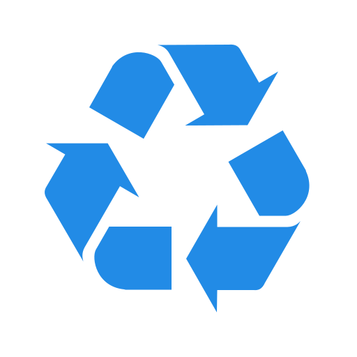 Blue Recycle Icon Blue Recycle Bin Clip Art Blue Recycle Bin Image