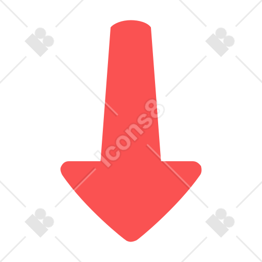 Red Down Arrow Icon Png